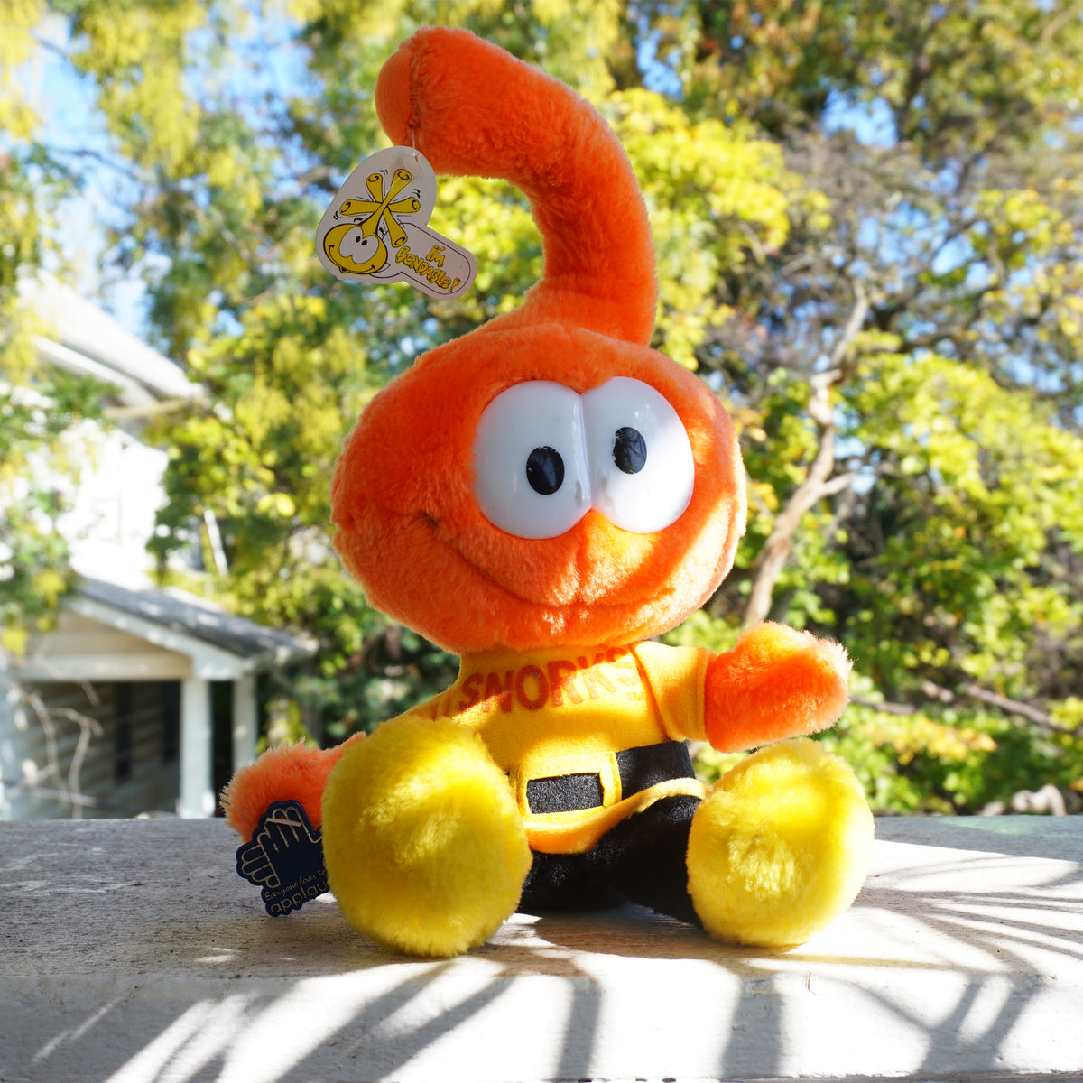 1983 Vintage 13" Snorky SNORKS Dimmy Plush Stuffed Animal Toy. Made by ...