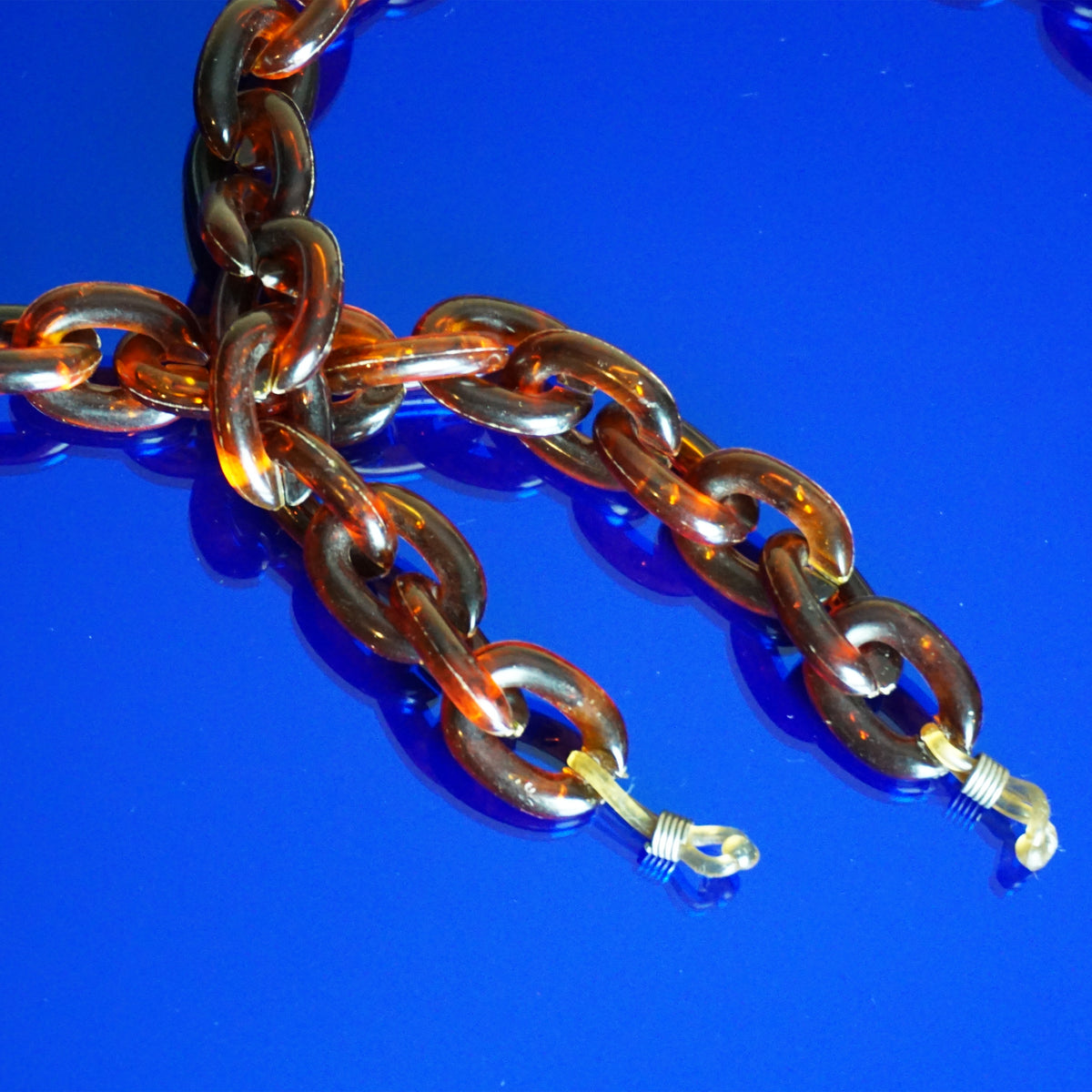 1980s Vintage Tortoise Shell Eyeglass Chain Fashion Accessory ...