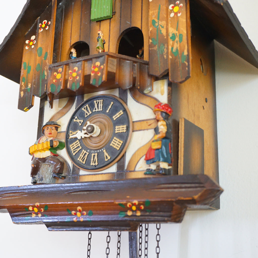 1975 Vintage EMIL SCHMECKENBECHER Cuckoo Clock Regula 25 Movement Musi ...