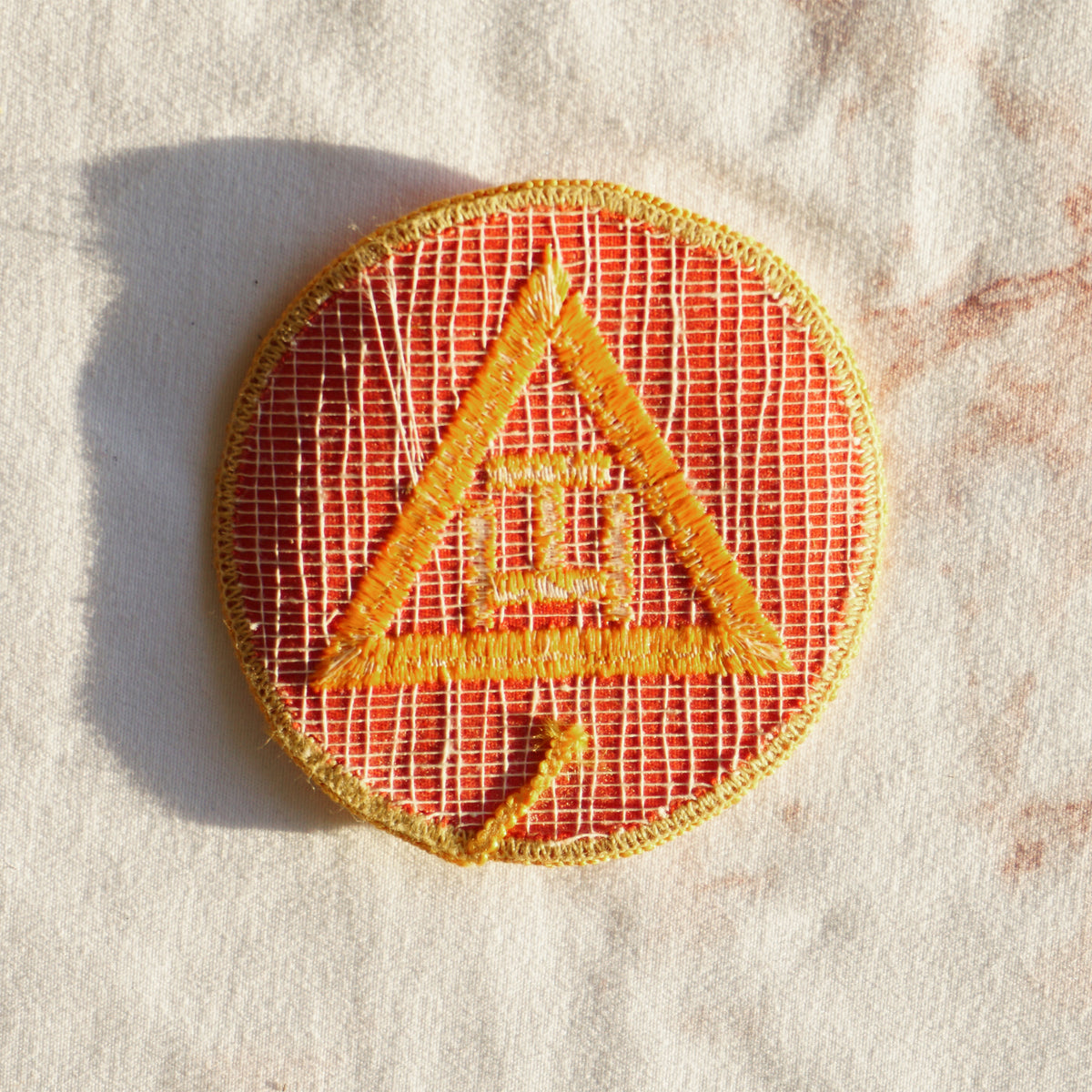 1980s Vintage 3" MASONIC Royal Arch Triple Tau Clothing Patch. Red and ...