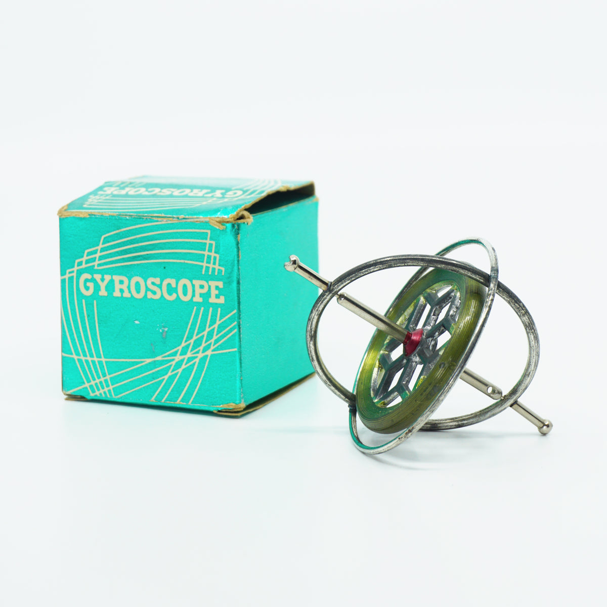 Vintage Gyroscope Spinning Balancing Toy. Original Box and Instruction ...