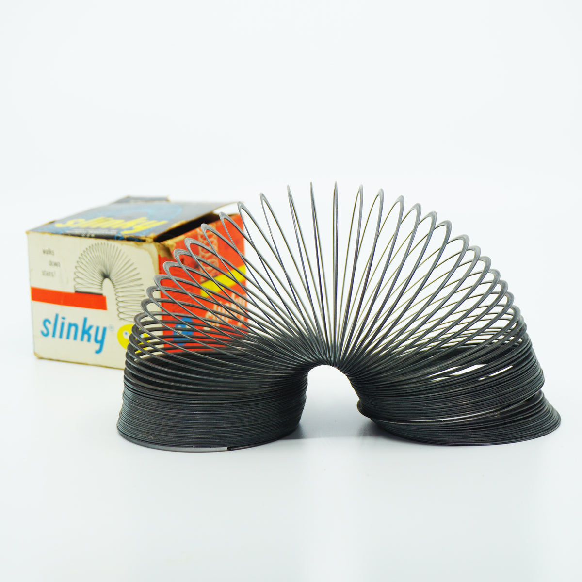 Mid-Centuiry 1960s Slinky Toy by James Industries. Original Box. Made ...