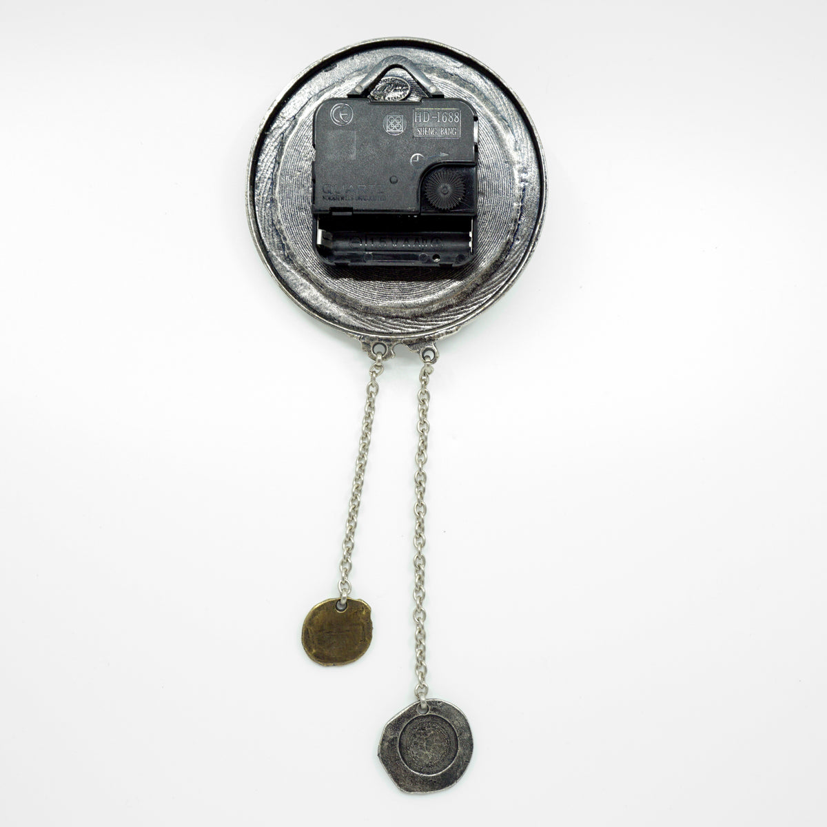 Yealat Chen Silver Plated Old City of Jerusalem Clock with Pendulums ...