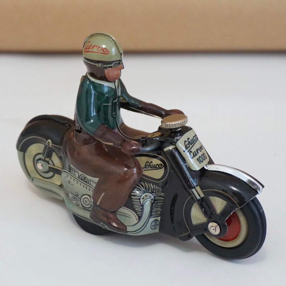 Tin Litho Schuco Motorcycle "Curvo 1000" Black. Limited Edition ...